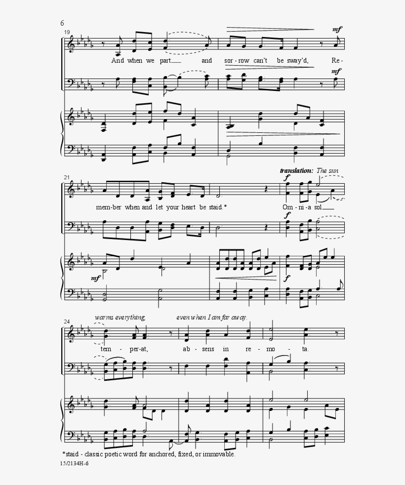 Omnia Sol Thumbnail - Homeland By Z Randall Stroope Sheet Music PNG ...