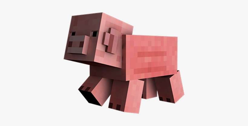 Download Large Minecraft Pig - Minecraft Characters Png | Transparent ...