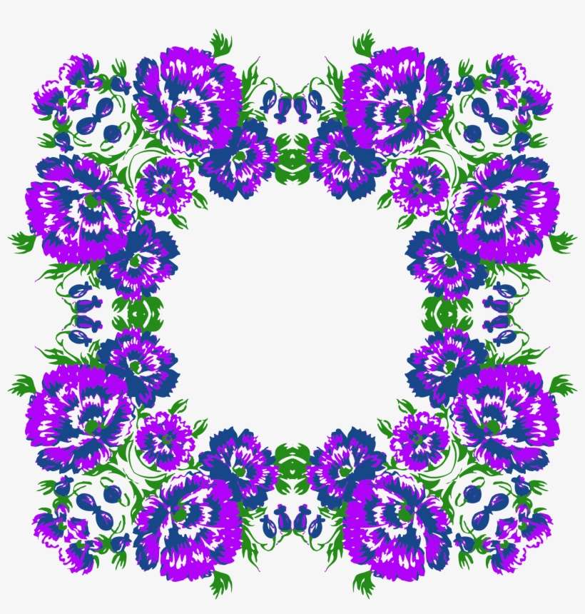 This Free Icons Png Design Of Floral Wreath Frame Variation PNG Image ...