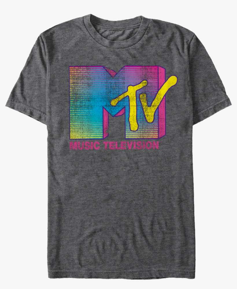 Neon Mtv Logo Shirt - Mtv Neon T Shirt PNG Image | Transparent PNG Free ...
