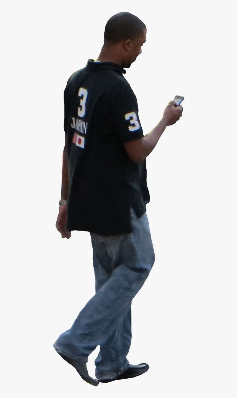 Person Walking Side View Png - Man Texting While Walking PNG Image ...