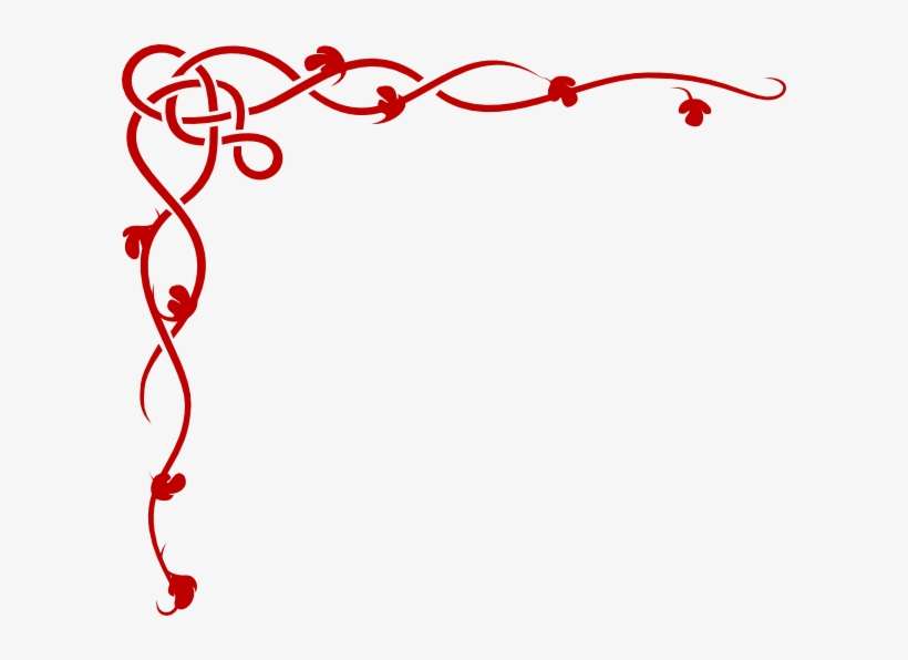 Red Corner Border Clipart