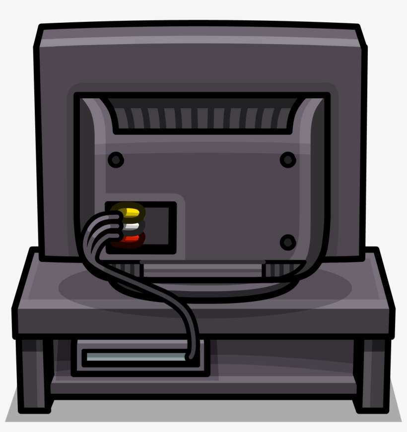 Black Tv Stand Sprite 030 - Electronics PNG Image | Transparent PNG ...
