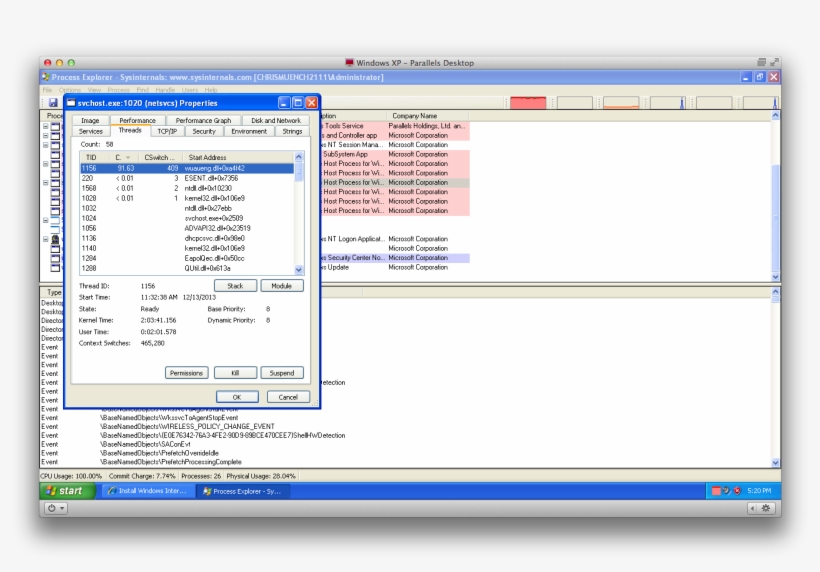 Windows Xp Hangs Forever - Process Explorer PNG Image | Transparent PNG Free Download on SeekPNG