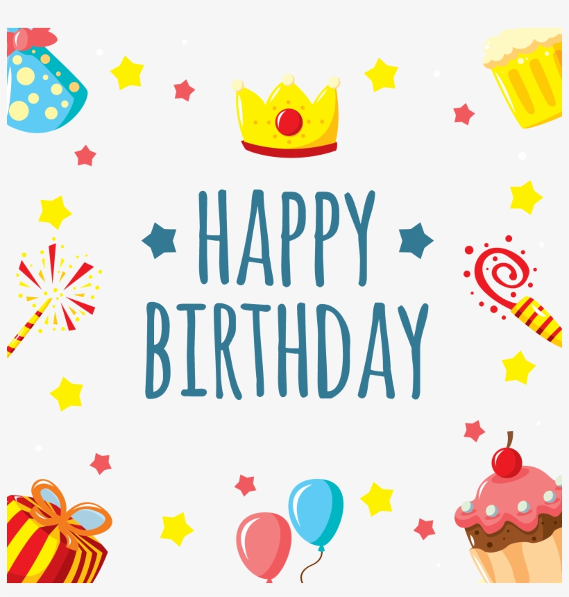 Happy Birthday Card Png Banner Library - Happy Birthday Background Cute ...