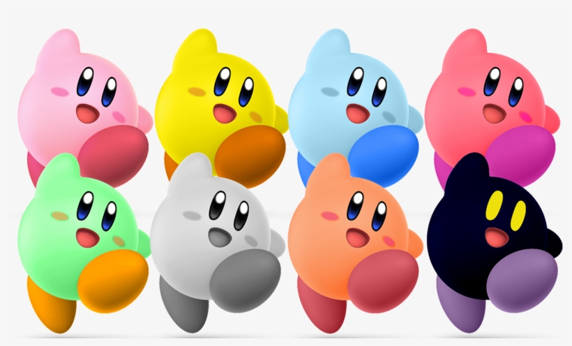 I've Colored Kirby In All Of Its Alternate Ultimate - Kirby Colors PNG ...