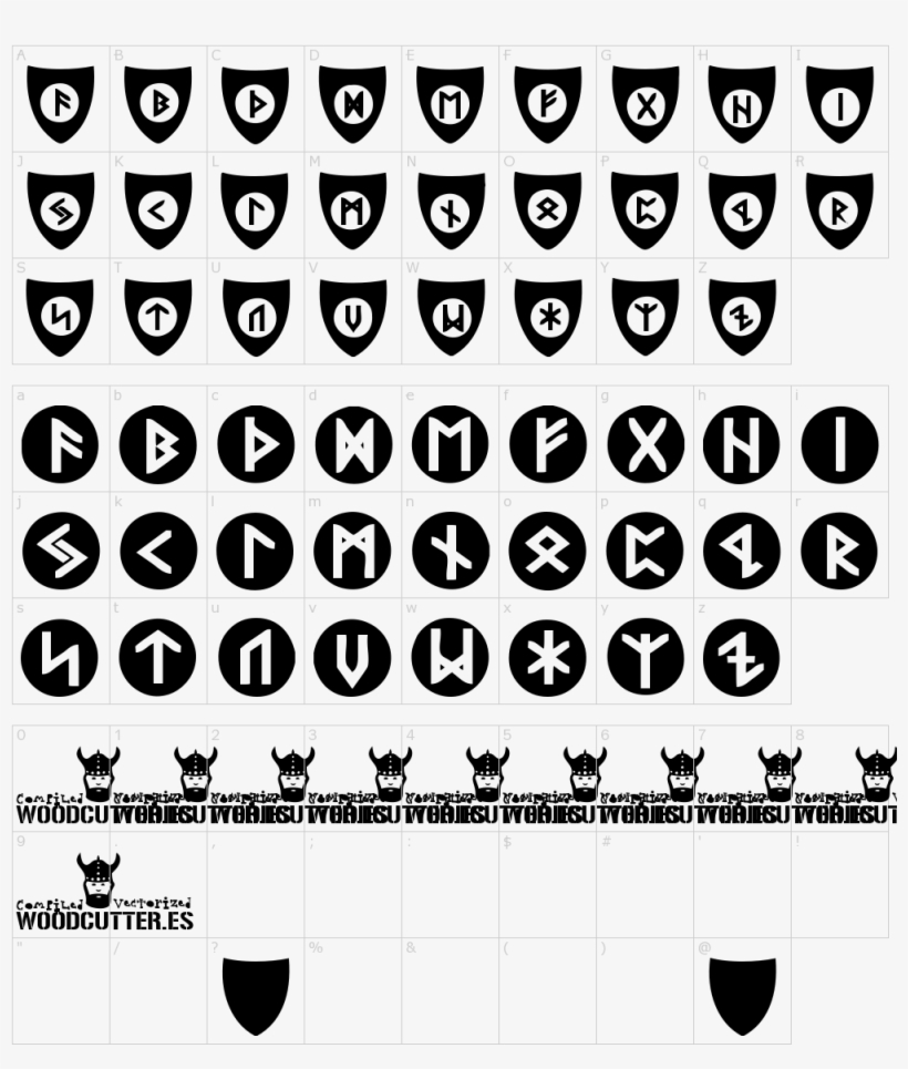 Vikings Runes Shields Design