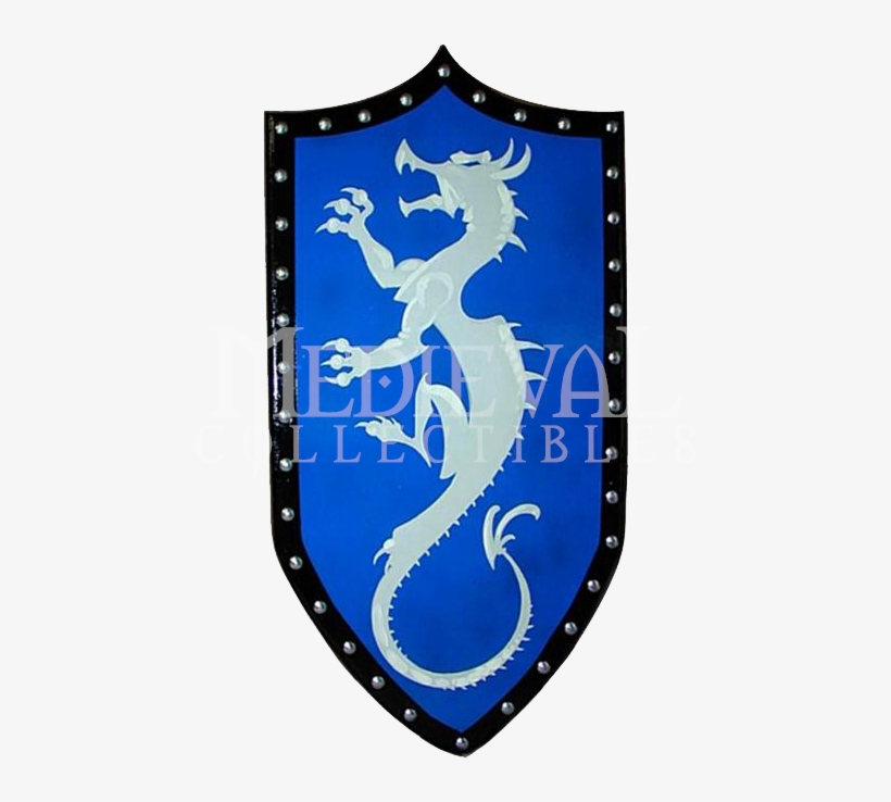 Wooden Gothic Dragon Shield - Medieval Shield Design Dragon PNG Image ...