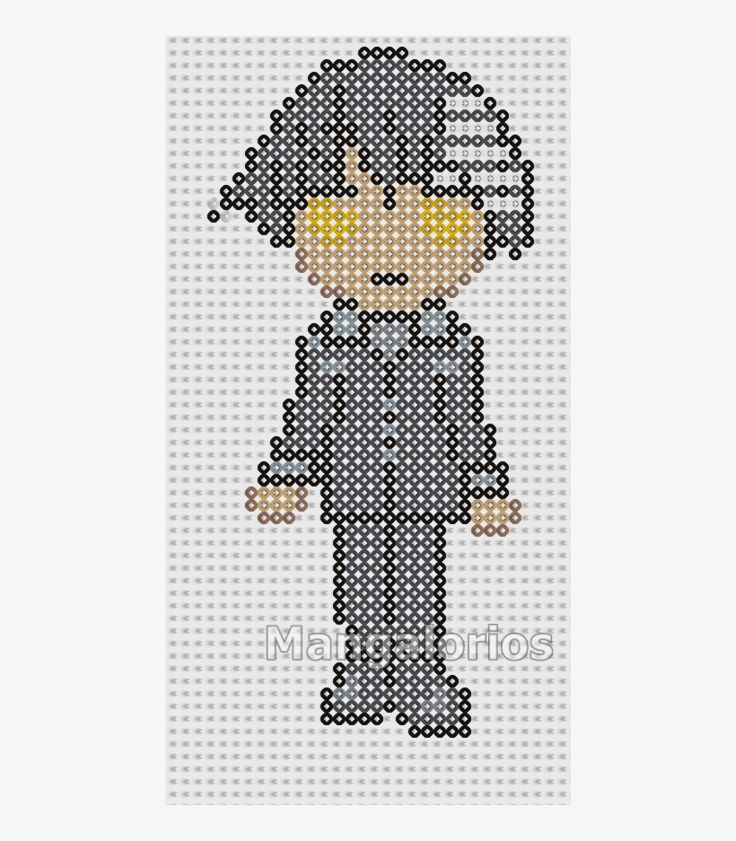 Death The Kid - Soul Eater Perler Beads Patterns PNG Image ...