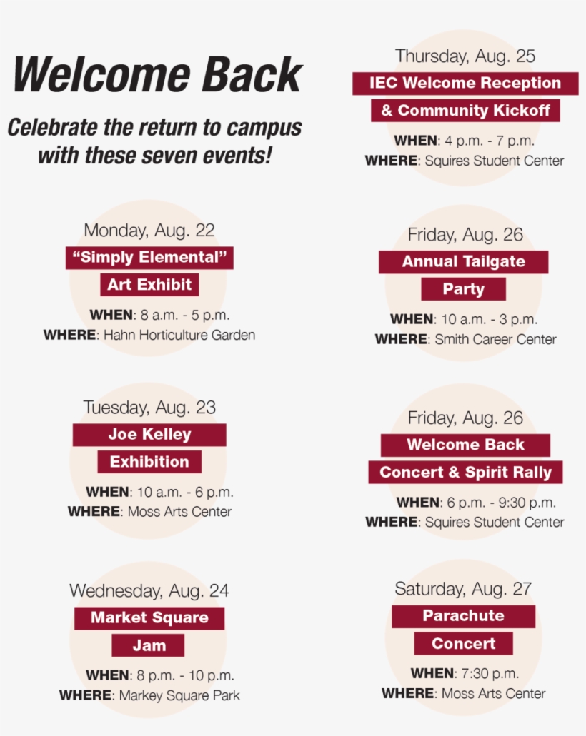 Download Welcome Back Events To Start The Semester Off Right - Jetstar ...