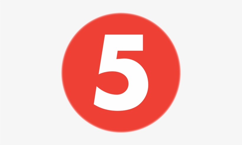 Tv5 2018 White Glow - News 5 Logo PNG Image | Transparent PNG Free ...