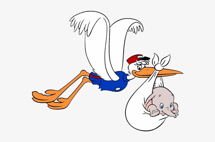 Dumbo Clip Art 3 - Dumbo Baby Stork PNG Image | Transparent PNG Free ...