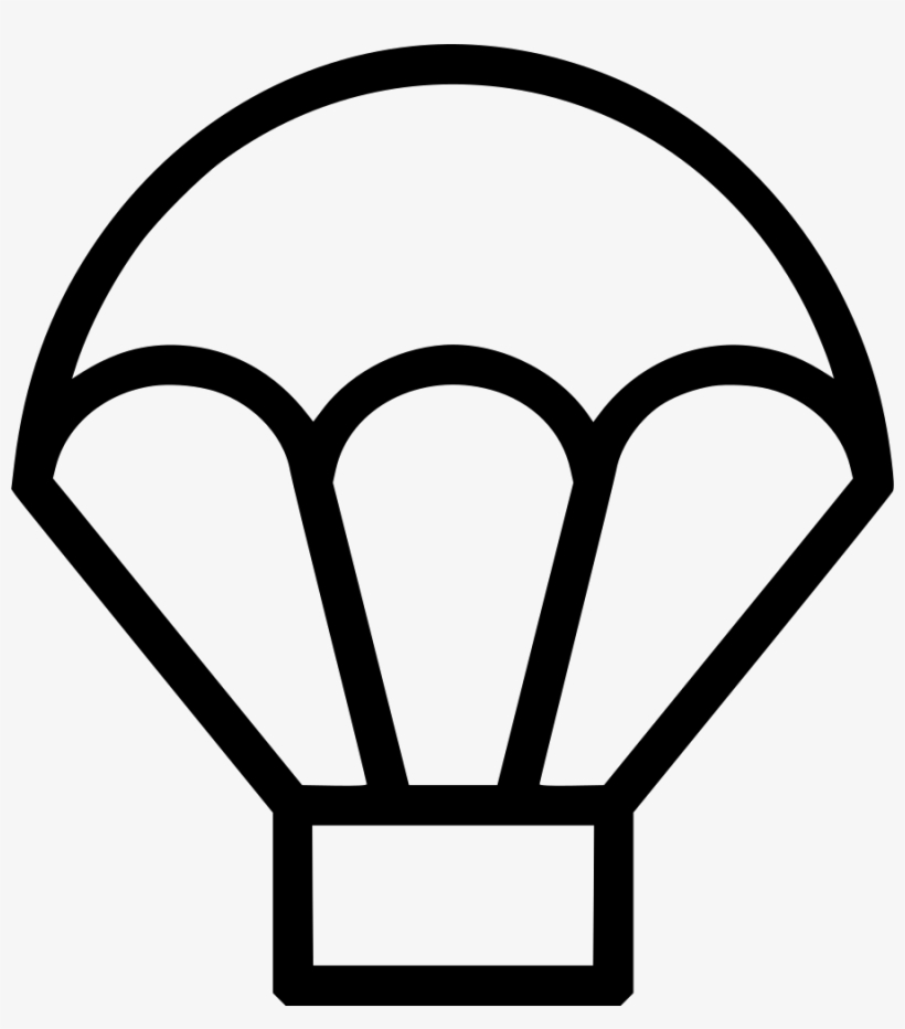 Parachute Skydiving Comments - Parachute Outline Clipart PNG Image ...