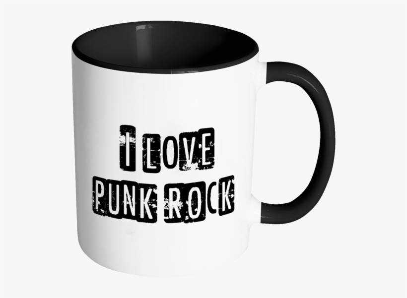 I Love Punk Rock Color Accent Coffee Mug - Late Knights Worm Catcher ...