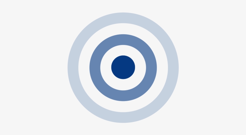 Download Bullseye Clipart Blue - Blue And White Bullseye | Transparent ...