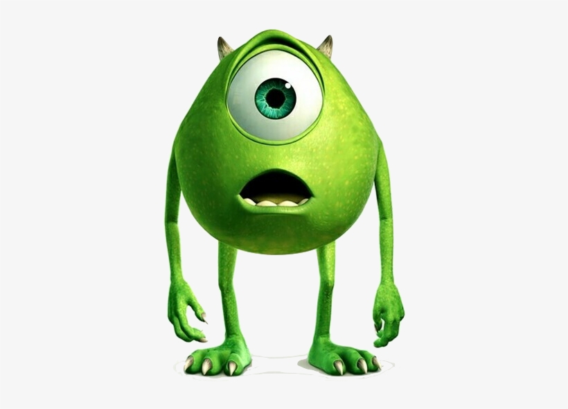 Mike Can't Believe His Eye - Green Thing Off Monsters Inc PNG Image ...