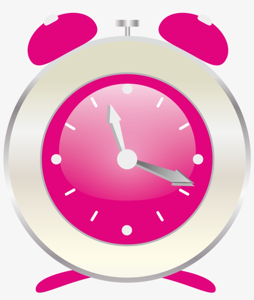 Transparent Library Alarm Clipart Pink - Vector PNG Image | Transparent ...