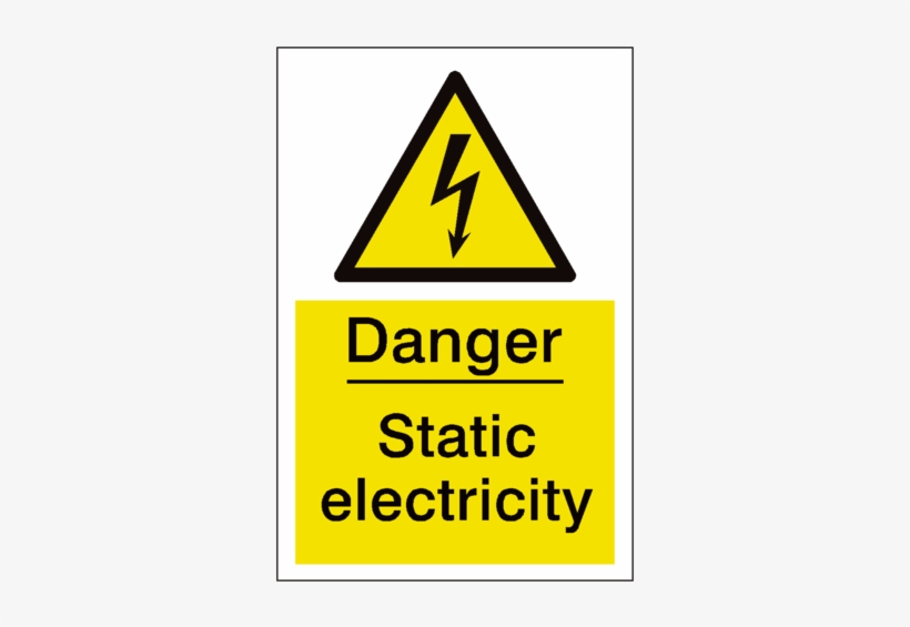 Static Electricity Sign - Hazard Warning Sign PNG Image | Transparent ...