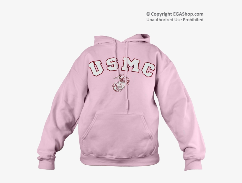 Pink Usmc Hoodie At The Ega Shop Support Our Troops, - Sweatshirt PNG ...