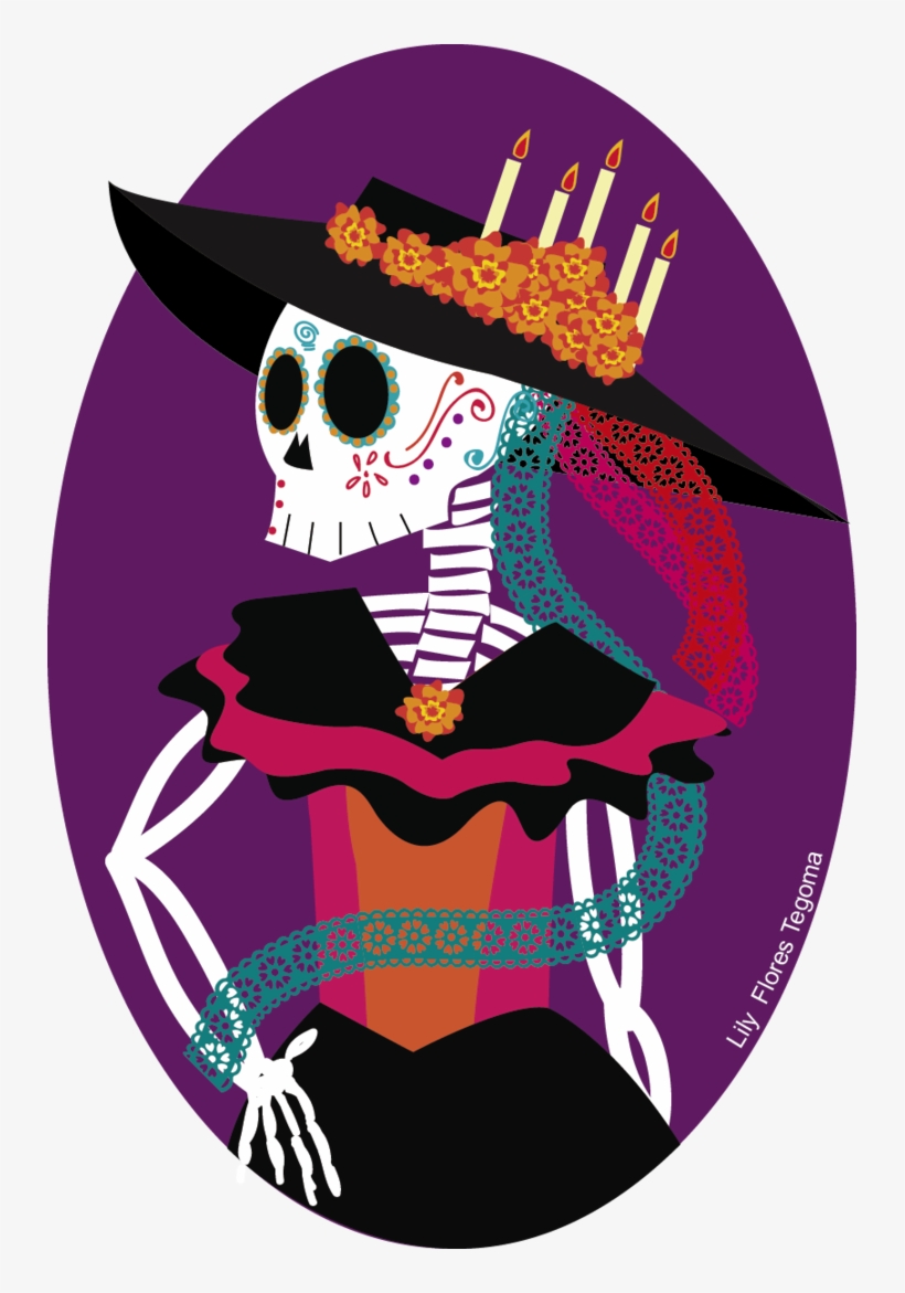 Catrina Ilustracion Png - Imagenes De La Catrina Png PNG Image ...