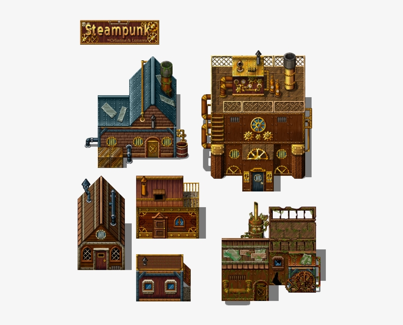 [ Img] - Steampunk Tileset Vx Ace PNG Image | Transparent PNG Free ...