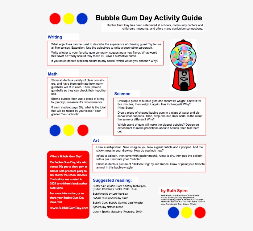 Bubble Gum Activity Guide - Classroom PNG Image | Transparent PNG Free ...