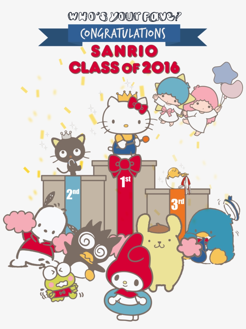 My Sanrio Fave - Sanrio Characters Ranking 2016 PNG Image | Transparent ...