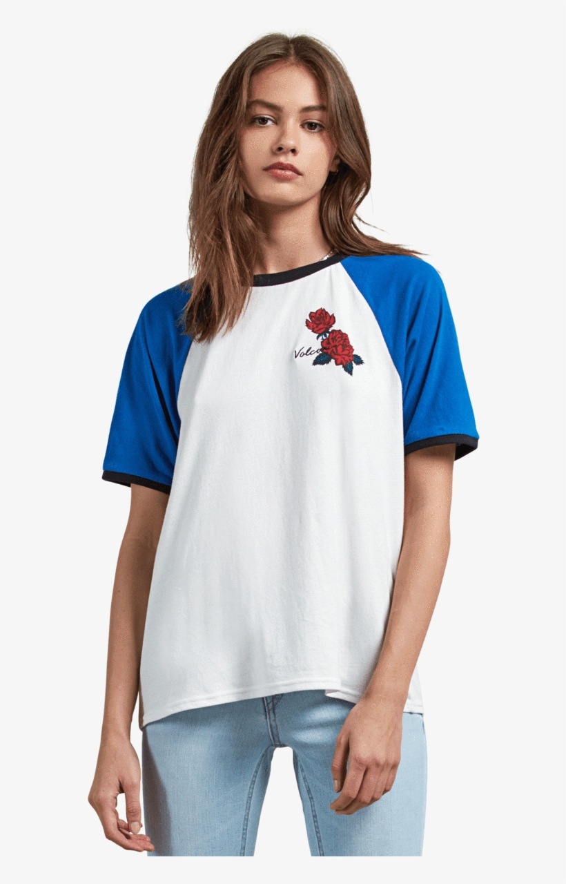 Volcom Stage 4 Ringer T-shirt Women's - Volcom Women's Stage 4 Ringer ...