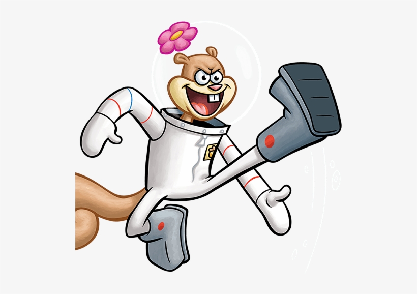 Download Sandy - Sandy Spongebob Kick | Transparent PNG Download | SeekPNG