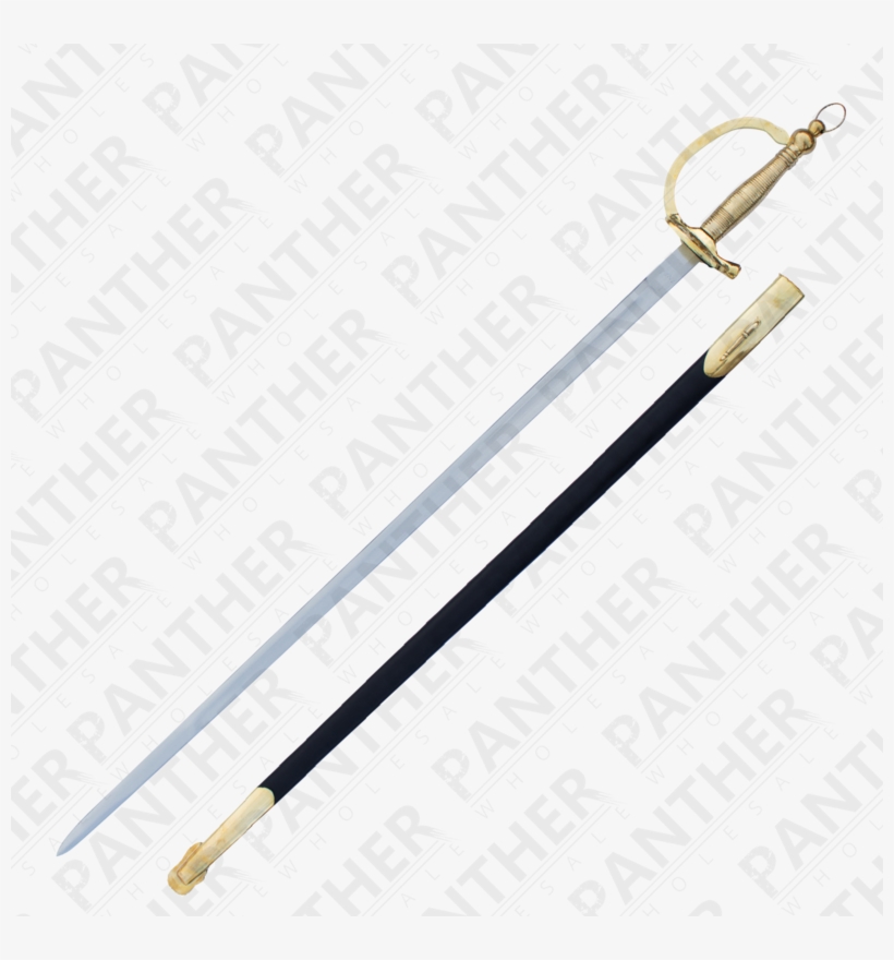 Civil War Sabre With Genuine Leather And Real Brass - Sabre PNG Image ...