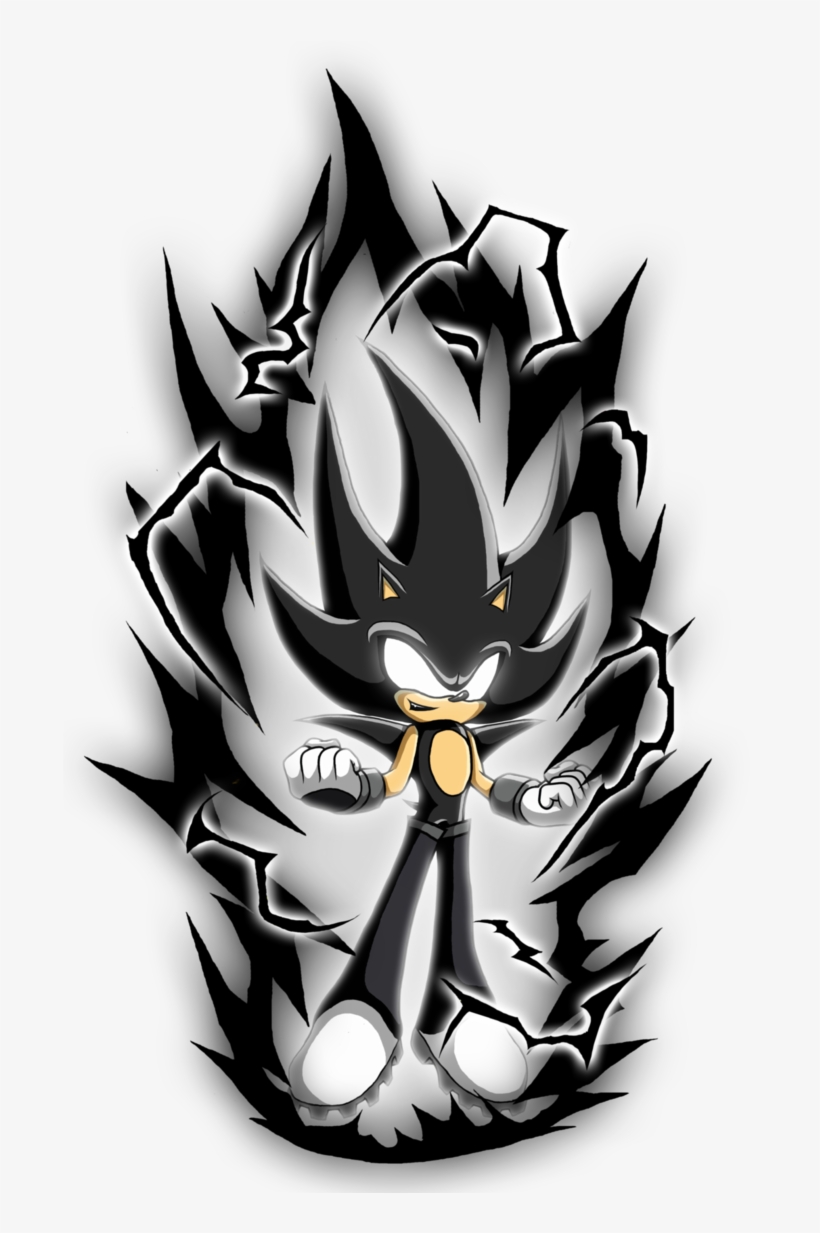 Hyper Sonic Black By - Sonic Black Png PNG Image | Transparent PNG Free ...