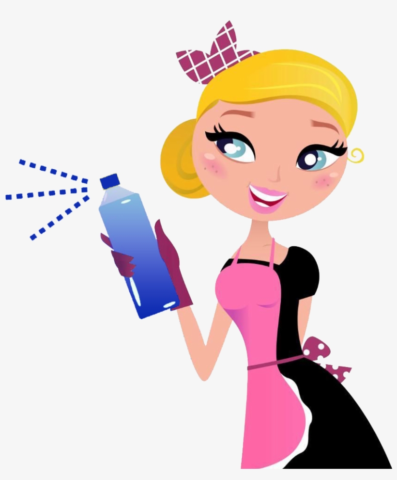 Vector Sparkles Clean Transparent Stock - Cleaning Cartoon Ladies PNG ...