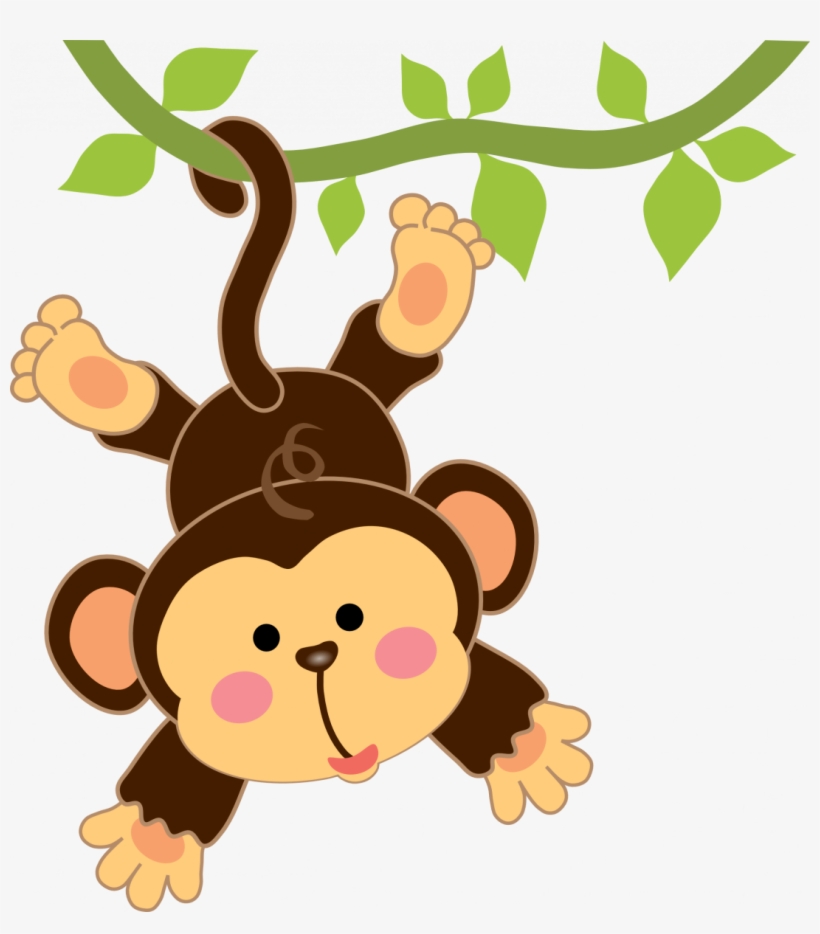 Large Size Of How To Draw The Monkey Cartoon A Swinging - Macaco Safari ...