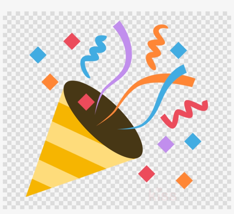 Party Popper Emoji Clipart Emoji Party Popper - Emoji Confetes Png PNG ...