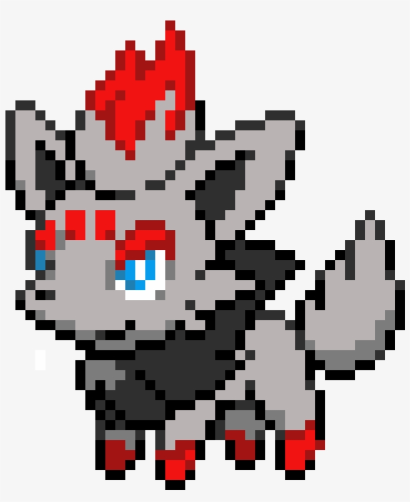 Zorua - Pokemon Zorua Pixel Art PNG Image | Transparent PNG Free Download on SeekPNG