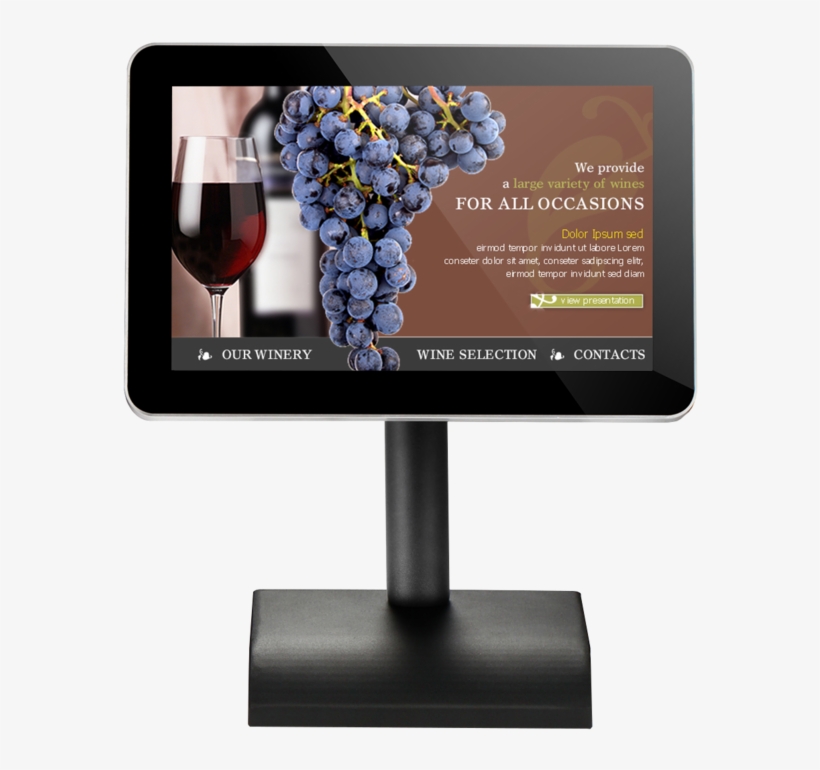 10" Rotating Digital Counter Top Advertising Menu Board - Advertising ...