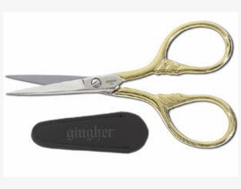 Gingher 35 Goldhandle Lions Tail Scissors - Gingher 3 1/2" Lion's Tail ...