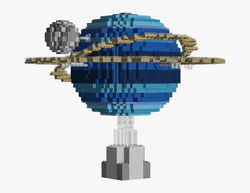 Download Ringed Planet With Moon - Globe | Transparent PNG Download ...