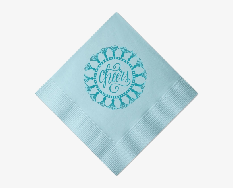 Tassel Cheers Cocktail Napkins - Block Bridal Shower Printed Cocktail ...