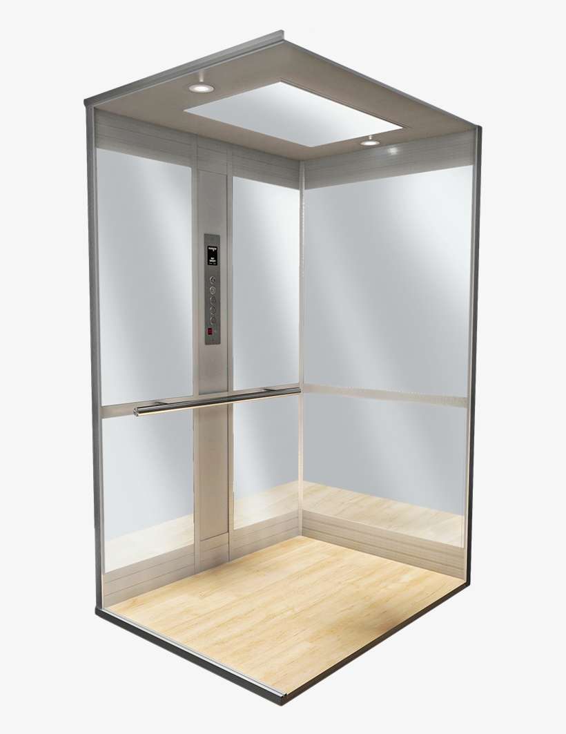 Powder-coated Aluminum Frame With Acrylic Panels For - Elevator ...