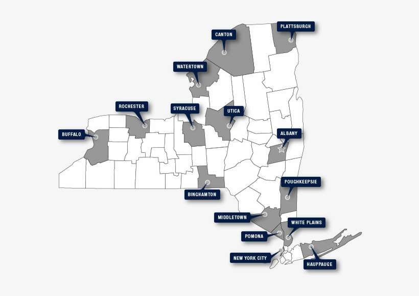 Map Of New York State Featuring Nyslrs Consultation - Map PNG Image ...