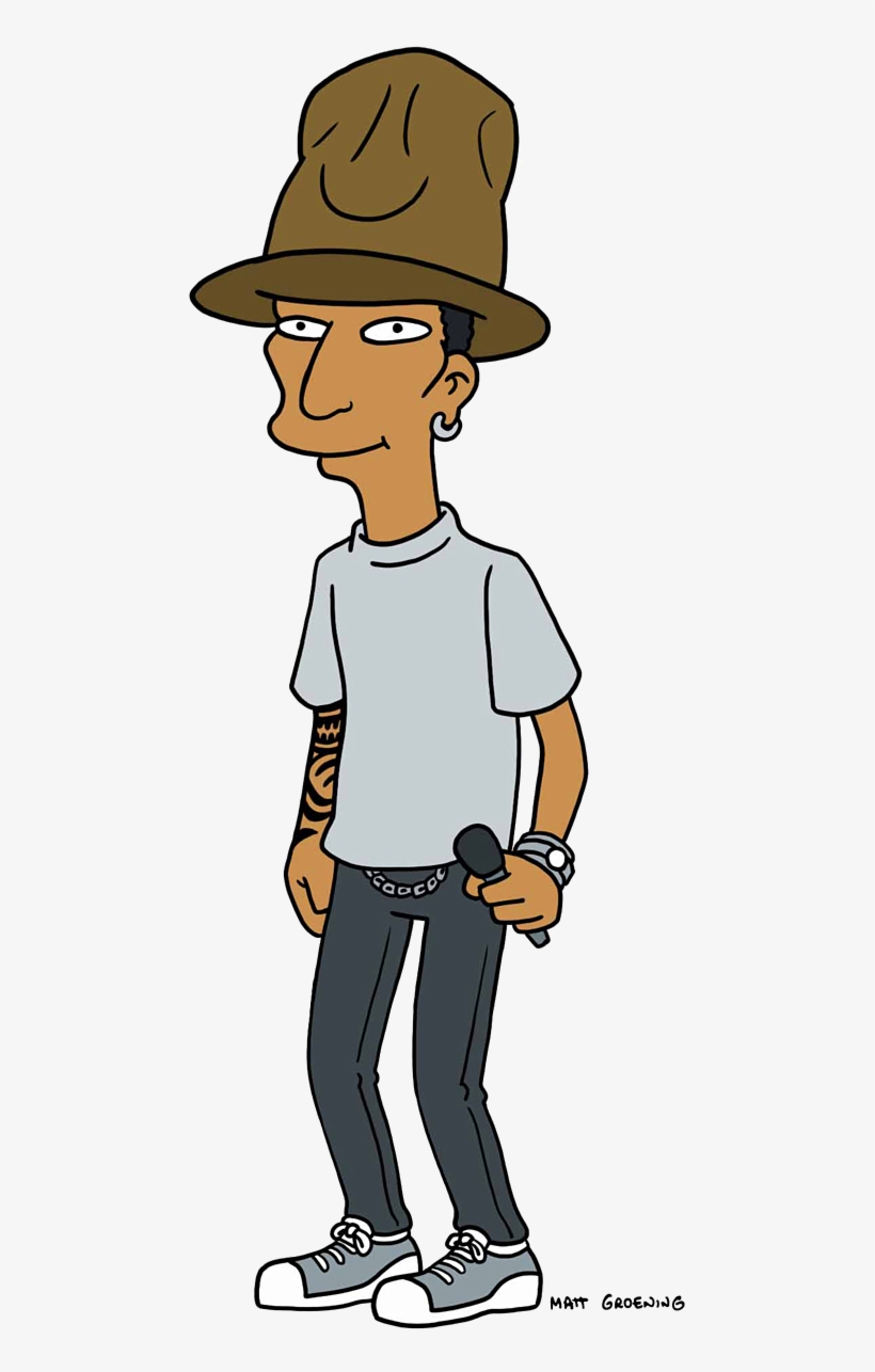 Pharrell Williams To Guest Star - Pharrell Williams Simpsons PNG Image ...