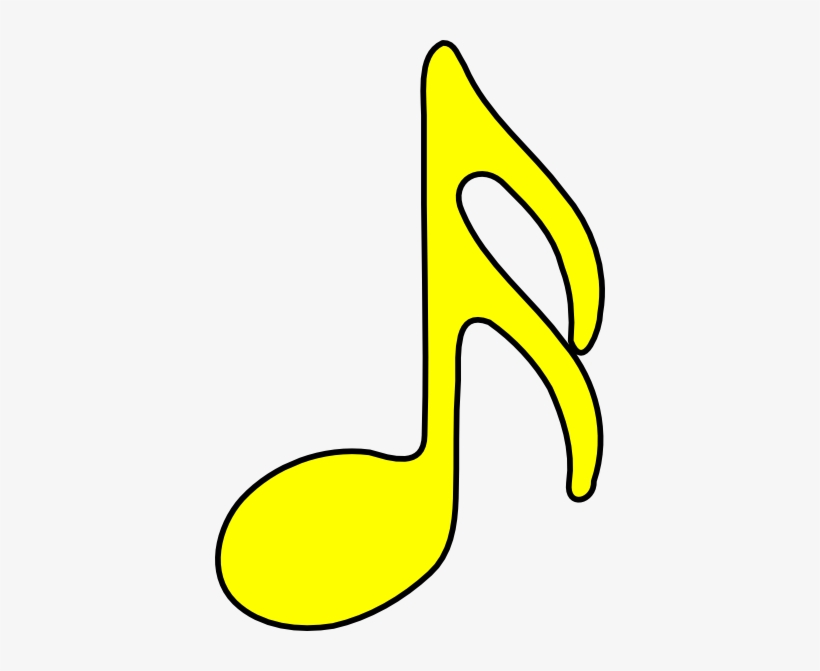 Download Musical Notes Clipart Mucic - Yellow Musical Note Transparent ...