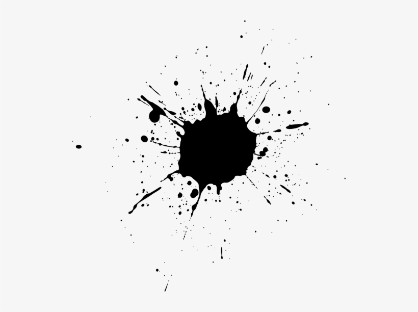 Download Paint Texture Png File - Black Paint Splatter Psd ...