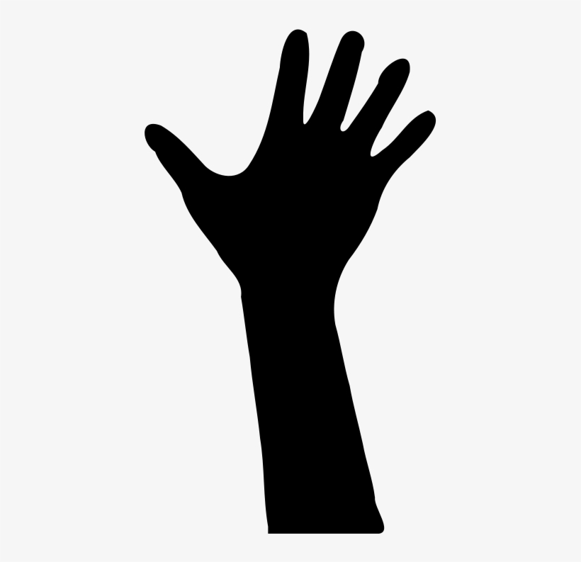 Download Hands Vector Transparent - Human Hand Silhouette | Transparent ...