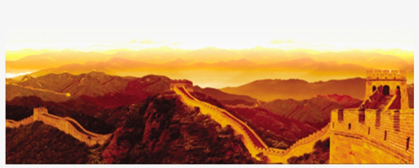 This Graphics Is Great Wall Sunset, Golden Hd, Beautiful - Great Wall ...