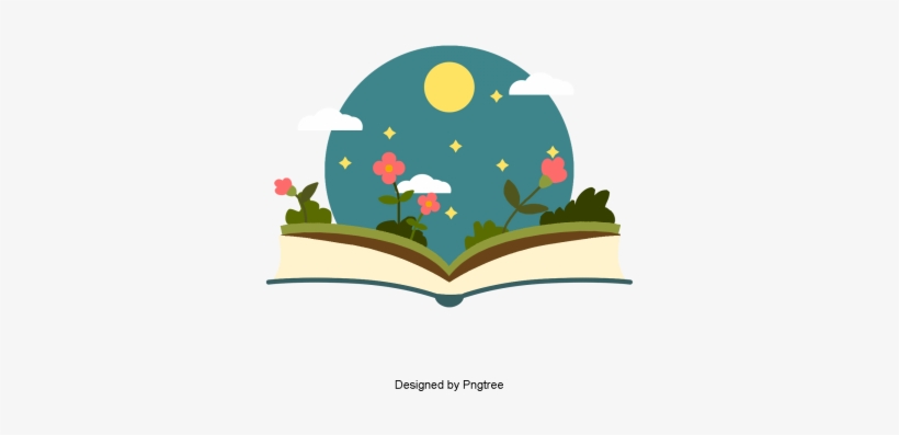 Cartoon Simple Book Design, Cartoon, Concise, Hand-painted - Design PNG ...