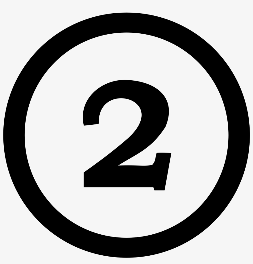 Download Number 2 Png - Number 2 In Circle | Transparent PNG Download ...