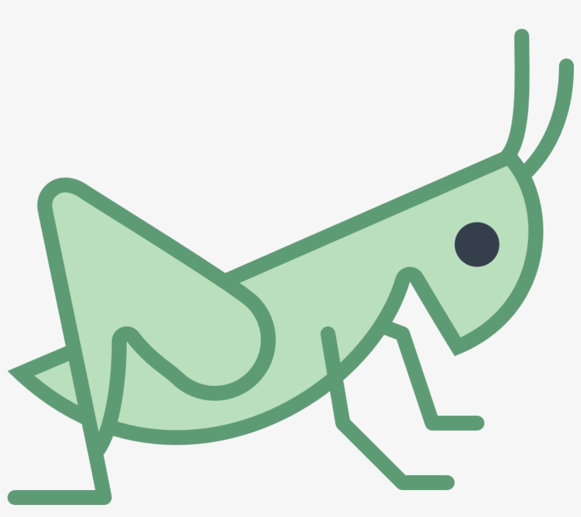 Grasshopper Vector Head - Cricket Bug Icon PNG Image | Transparent PNG ...