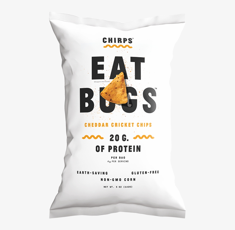 Cheddar Chirps Cricket Protein Chips - Potato Chip PNG Image ...